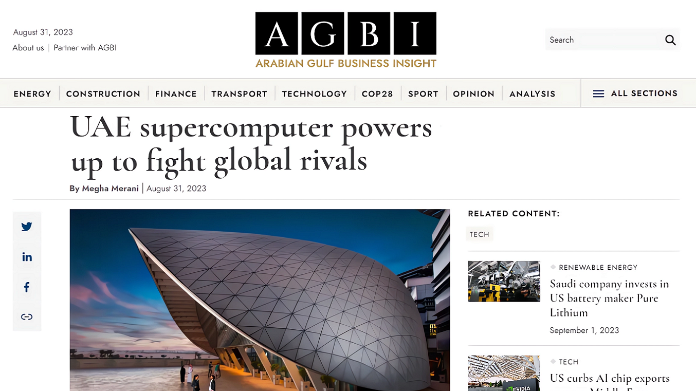 G42's supercomputer fast-tracks 40 billion parameter LLM training